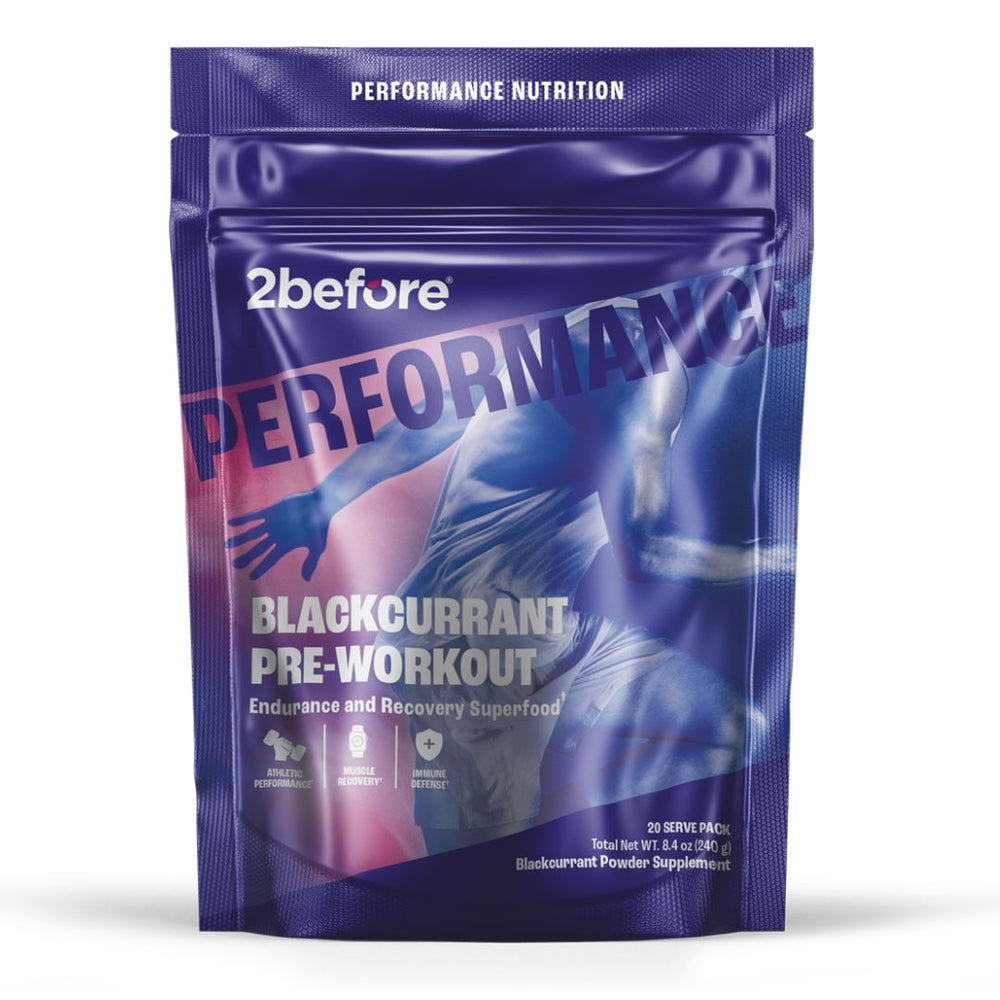 Natural Pre Workout | 2before Blackcurrant Berry Pre Workout Powder